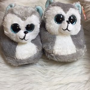Ty | Shoes | New Ty Beanie Boos Kids Wolf Slippers | Poshmark